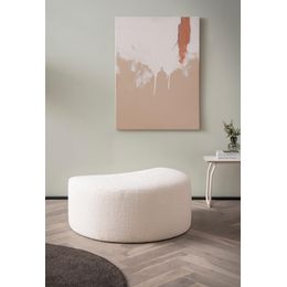 Hocker LeGer Home by Lena Gercke "Isalie, in modernen Farben und verschiedenen Stoffen" Gr. B/H/T: 94cm x 45cm x 63cm, Boucle, beige (creme) Sitzhocker Polsterhocker gepolstert, kombinierbar mit XXL-Sessel ISALIE