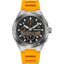 Multifunktionsuhr Timberland "ABBOTVILLE, TDWGQ2231202" Armbanduhren orange Herren Armbanduhr, Quarzuhr, Herrenuhr, Datum, Silikonarmband