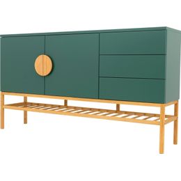 Sideboard Tenzo "SCOOP" Sideboards Gr. B/H/T: 176 cm x 100 cm x 43 cm, 3 St., grün (forest green)