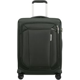 Weichgepäck-Trolley Samsonite "RESPARK, 55 cm" Gr. B/H/T: 40 cm x 55 cm x 23 cm 43 l, grün (forest green) Koffer aus recyceltem Material; mit Volumenerweiterung & 15,6-Zoll Laptopfach