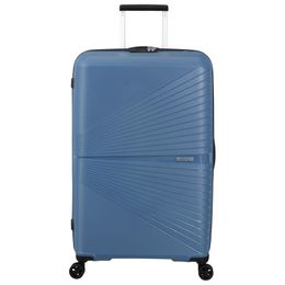 Hartschalen-Trolley American Tourister "AIRCONIC 77" Gr. B/H/T: 49 cm x 77 cm x 31 cm 101 l, blau (coronet blue) Koffer Reisegepäck groß Reisekoffer TSA-Zahlenschloss