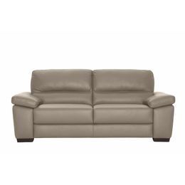 3-Sitzer Calia italia "Gaia, hochwertiges Ledersofa mit erstklassigem Sitzkomfort", beige (biscotto), B:210cm H:92cm T:97cm, Leder SORRENTO - 100% Leder;Leder BULL - 100% Leder, Sofas, edles Design, in zwei hochwertigen Lederqualit&auml;ten