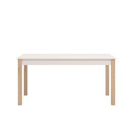 Esstisch Home Affaire "Belfort, 160-200 cm, Elegant, modern und stilvolles Design" Tische Gr. B/H/T: 160cm x 77cm x 80cm, Einlegeplatte, Kaschmir, beige (cashmere + cashmere) Verlängerbar durch Einlegeplatte, trendige Farbe