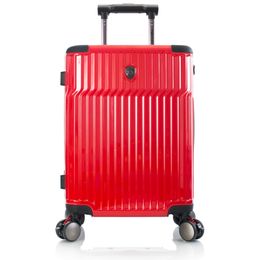 Handgepäckkoffer Heys "Handgepäckkoffer Tekno, 53 cm" Gr. B/H/T: 37 cm x 53 cm x 23 cm 49 l, rot (red) Koffer mit USB-Anschluss