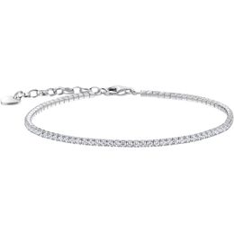 Armband Thomas Sabo "Schmuck Silber 925 Tennisarmband, A2168-051-14-L19V" Armbänder Gr. 19, Silber 925 (Sterlingsilber), silberfarben (silberfarben, kristallweiß, kristallweiß) Damen Armkette mit Zirkonia (synth.)