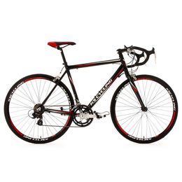 KS-Cycling Rennrad KS CYCLING "Euphoria" Fahrräder Gr. 53 cm, 28 Zoll (71,12 cm), schwarz für Damen und Herren, Kettenschaltung