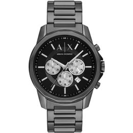 Chronograph Armani Exchange "AX1746" Armbanduhren grau (anthrazit) Herren Quarzuhr, Armbanduhr, Herrenuhr, Edelstahlarmband, analog, Tag