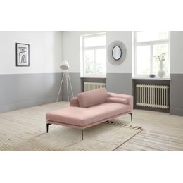 Ottomane Egoitaliano "Masu, Design trifft super Sitzkomfort, mit toller Detailverarbeitung", rosa (rose), B:182cm H:95cm T:97cm, Leder CAREZZA (echtes Rindsleder) ist ein Naturleder, dass die urspr&uuml;nglichen Eigenschaften der Haut nicht ver&auml;ndert. Das Vorhandensein von verheilten Narben, K&ouml;rnungsunterschiede, Falten, Adern, Unterschiede in den Farbt&ouml;nen und andere Spuren, die die Natur auf diesen F