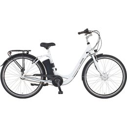 E-Bike Prophete "Geniesser 21.ESC.30" E-Bikes Gr. 48 cm, 28 Zoll (71,12 cm), weiß (kreide glanz) Pedelec, Elektrofahrrad für Damen u. Herren, Cityrad