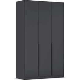 Drehtürenschrank Rauch "Kleiderschrank Schrank Garderobe AGORDO mit Dekor- oder Hochglanzfront" Schränke Gr. B/H/T: 136 cm x 229 cm x 54 cm, 3 St., grau (graumetallic) durchdachte Innenausstattung, in 6 Breiten und 2 Höhen MADE IN GERMANY