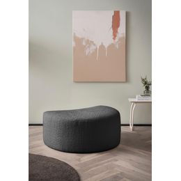 Hocker LeGer Home by Lena Gercke "Isalie, in modernen Farben und verschiedenen Stoffen" Gr. B/H/T: 94cm x 45cm x 63cm, Boucle, grau (dunkelgrau) Sitzhocker Polsterhocker gepolstert, kombinierbar mit XXL-Sessel ISALIE