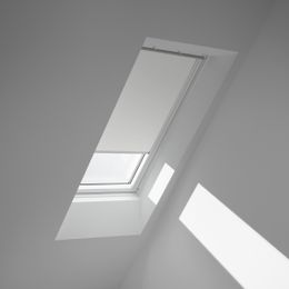 Velux Verdunklungsrollo "DKL P08 1025SWL" Rollos weiße Führungsschienen & Griffleiste Gr. P08, stufenlos positionierbar, weiß (weiß, weiß)