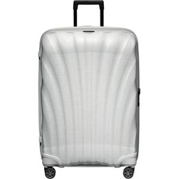 Hartschalen-Trolley Samsonite "C-LITE 75" Gr. B/H/T: 51 cm x 75 cm x 31 cm 94 l, weiß (off white) Koffer Reisekoffer Aufgabegepäck Trolley TSA-Zahlenschloss Made in Europe