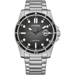 Solaruhr Citizen "AW1816-89E" Armbanduhren silberfarben Herren Armbanduhr, Herrenuhr, Edelstahlarmband, bis 10 bar wasserdicht, Datum