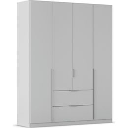 Drehtürenschrank Rauch "Kleiderschrank Schrank Garderobe AGORDO mit Dekor- oder Hochglanzfront" Schränke Gr. B/H/T: 181 cm x 229 cm x 54 cm, 4 St., grau (seidengrau) mit Außenschubkästen, in 6 Breiten und 2 Höhen MADE IN GERMANY