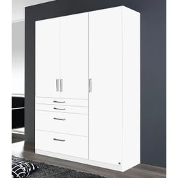 Kleiderschrank Rauch "Harburg Drehtürenschrank Schlafzimmerschrank mit viel Stauraum", weiß, B:136cm H:197cm T:54cm, Schränke, Bestseller Schrank Garderobe im Schlafzimmer