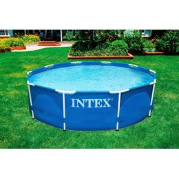 Framepool Intex "Metal Frame" Schwimmbecken Gr. Ø/B/H/L: 366 cm x Breite Höhe 76 cm x Länge, 6500 l, blau ØxH: 366x76 cm