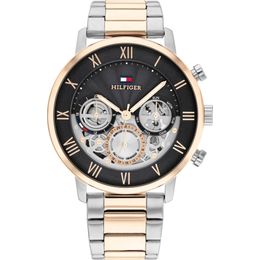 Multifunktionsuhr Tommy Hilfiger "CLASSIC, 1710570" Armbanduhren rosegold (silberfarben, roségoldfarben) Herren Quarzuhr, Armbanduhr, Herrenuhr, Datum, Edelstahlarmband