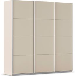 Schwebetürenschrank Rauch "Kleiderschrank Schrank Garderobe AGORDO mit Dekor- oder Hochglanzfront" Schränke Gr. B/H/T: 203cm x 210cm x 62cm, 3 St., beige (champagner) durchdachte Innenausstattung, in 4 Breiten und 2 Höhen MADE IN GERMANY