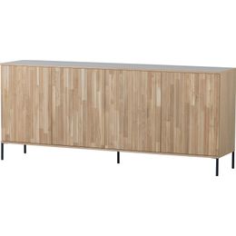 Buffet Woood "New Gravure" Schränke beige (natur) Sideboard H 85 cm x B 200 T 44