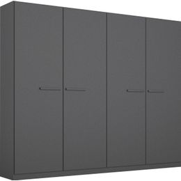 Drehtürenschrank Rauch "Kleiderschrank Schrank Garderobe Garderobenschrank Stauraumwunder MODI" Schränke Gr. B/H/T: 226 cm x 210 cm x 54 cm, Ohne Spiegel, grau (graumetallic) inkl. Stoff-Organizer mit 6 Fächern optionaler Spiegel MADE IN GERMANY