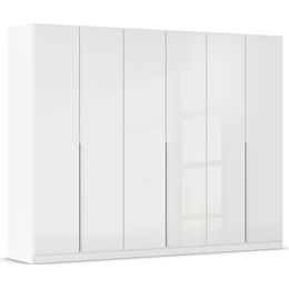 Drehtürenschrank Rauch "Kleiderschrank Kleiderschränke Schrank Garderobe AGORDO mit Glasfront" Schränke Gr. B/H/T: 271cm x 210cm x 54cm, 6 St., weiß (alpinweiß) durchdachte Innenausstattung, in 6 Breiten und 2 Höhen MADE IN GERMANY