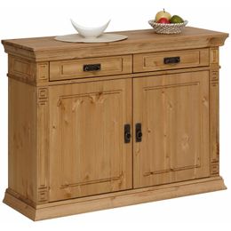 Kommode Home Affaire "Vinales" Sideboards Gr. B/H/T: 109 cm x 83 cm x 39 cm, beige (natur geölt) Breite 112 cm aus massiver Kiefer