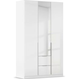 Drehtürenschrank Rauch "Kleiderschrank Schrank Garderobe AGORDO mit Dekor- oder Hochglanzfront" Schränke Gr. B/H/T: 136 cm x 229 cm x 54 cm, 3 St., weiß (alpinweiß, hochglanz weiß) mit Außenschubkästen, in 6 Breiten und 2 Höhen MADE IN GERMANY