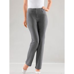 Dehnbund-Jeans COSMA Gr. 22, Kurzgrößen, grau Damen Jeans