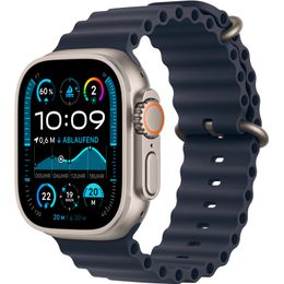 Smartwatch Apple "Watch Ultra 2 (2024) GPS + Cellular" Smartwatches Gr. 49 mm, Cellular, One-Size, Ocean, beige (natur)