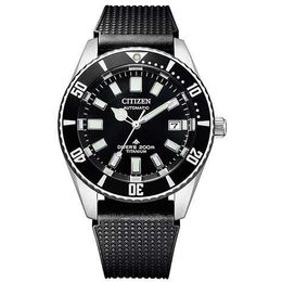 Automatikuhr Citizen "NB6021-17E" Armbanduhren schwarz Herren Armbanduhr, Herrenuhr, bis 20 bar wasserdicht, Saphirglas