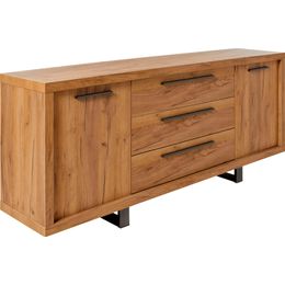 Sideboard Jahnke "SCOPE" Sideboards Gr. B/H/T: 180 cm x 75 cm x 39,5 cm, 3 St., braun (kerneiche) Breite ca. 180 cm