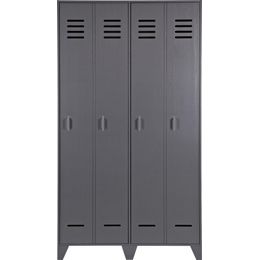 Garderobenschrank Woood "Stijn" Schränke grau H 187 cm x B 103 T 40