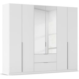 Drehtürenschrank Rauch "Kleiderschrank Schrank Garderobe AGORDO mit Dekor- oder Hochglanzfront" Schränke Gr. B/H/T: 271 cm x 229 cm x 54 cm, 6 St., weiß (alpinweiß) mit Außenschubkästen, in 6 Breiten und 2 Höhen MADE IN GERMANY