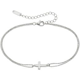 Armband ANISTON JEWELRY & WATCHES "Schmuck Geschenk mit Kreuz" Armbänder Gr. Silber 925 (Sterlingsilber), silberfarben Damen