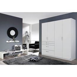 Kleiderschrank Rauch "Harburg Drehtürenschrank Schlafzimmerschrank mit viel Stauraum" Schränke Gr. B/H/T: 181 cm x 197 cm x 54 cm, 4 St., weiß Bestseller Schrank Garderobe im Schlafzimmer