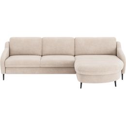 Sit & More Ecksofa SIT & MORE "Soul L-Form", beige, B:296cm H:90cm T:189cm, 95% Polyester, 10% Polyamid, Sofas, Ecksofa, wahlweise mit Bettfunktion