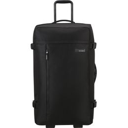 Weichgepäck-Trolley Samsonite "ROADER" Gr. B/H/T: 45 cm x 79 cm x 32 cm 112 l, schwarz (deep black) Koffer Reisekoffer Trolley Aufgabegepäck TSA-Zahlenschloss Volumenerweiterung