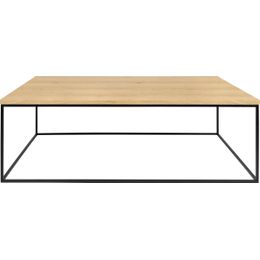 Couchtisch TemaHome "Gleam" Tische Gr. B/H/T: 120 cm x 40 cm x 75 cm, Farbe Beingestell, braun (eiche, schwarz) mit einer Platte aus Marmor oder Holz