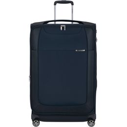 Weichgepäck-Trolley Samsonite "D'LITE 78" Gr. B/H/T: 49 cm x 78 cm x 31 cm 107 l, blau (midnight blue) Koffer Reisekoffer Weichschalenkoffer TSA-Zahlenschloss im klassischen Design