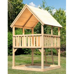 Spielturm Konifera "Lenie A" Spieltürme beige (natur) Kinder BxTxH: 200x200x345 cm