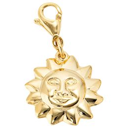 Charm Sonne Jobo "Sonne" Charms goldfarben (gelbgold 333) Damen 333 Gold