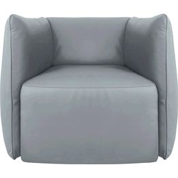 Sessel Egoitaliano "Ludo Loungesessel, Designsessel, Clubsessel, elegant und zeitlos", blau (himmelblau), B:80cm H:68cm T:80cm, Leder NUVOLE (Echtes Rindsleder). Halbnat&uuml;rliches, halbnarbiges Rindsleder mit einer nat&uuml;rlichen K&ouml;rnung von 1, 2 bis 1, 4 mm. Dieses Leder hat eine weiche, wachsartige Haptik mit mattem Aussehen und einem Wolkeneffekt. Es handelt sich um ein Naturleder, das die urspr&uuml;ngl