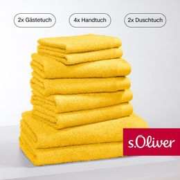 Handtuch Set s.Oliver "s. Oliver, besonders weich und saugfähig" Handtücher (Packung) Gr. 8 St., gelb 2 Gästetücher 30x50, 4 Handtücher 50x100, Duschtücher 70x140