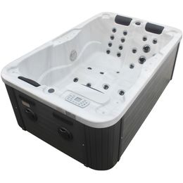 Whirlpool Sanotechnik "MODENA" Whirlpools Gr. B/H/L: 130cm x 70cm x 205cm, 590 l, weiß 205x130x70 cm, inkl. Abdeckung