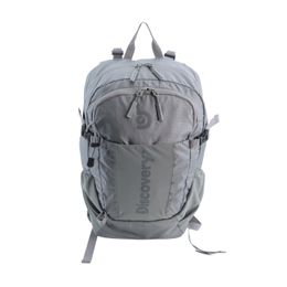 Sportrucksack DISCOVERY "Outdoor" Gr. B: 14.5 cm, grau Rucksäcke aus Nylon-Material