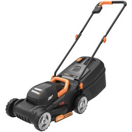 Akku-Rasenmäher WORX "WG730E" Rasenmäher schwarz 20V4Ah, 200m², 30cm30-70mm, 30 Liter, bürstenlos