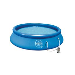 Quick-Up Pool MOUNTFIELD Schwimmbecken Gr. Ø/B/H/L: 244cm x Breite Höhe 76cm x Länge, 2300 l, blau ØxH: 244x76 cm