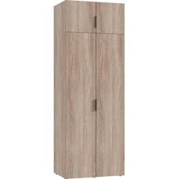 Kleiderschrank wimex "Modena" Schränke Gr. B/H/T: 80 cm x 225 cm x 54 cm, braun (eiche sägera) Drehtüren-Schrankprogramm