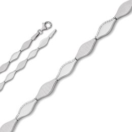 Silberarmband ONE ELEMENT "Zirkonia Armband aus 925 Silber 17 cm" Armbänder Gr. 17, Silber 925 (Sterlingsilber), silberfarben (silber) Damen Silber Schmuck